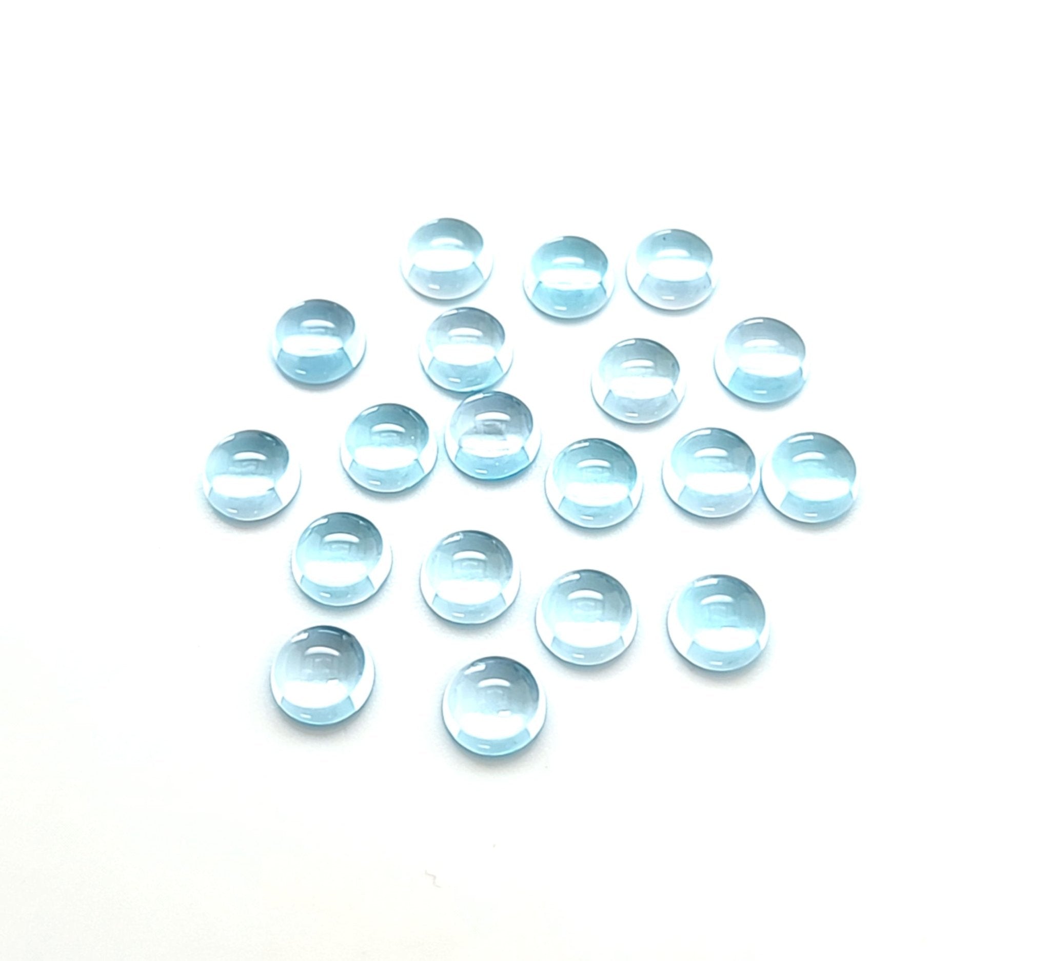 Sky Blue Topaz Round Cab – Ajanta Afrika