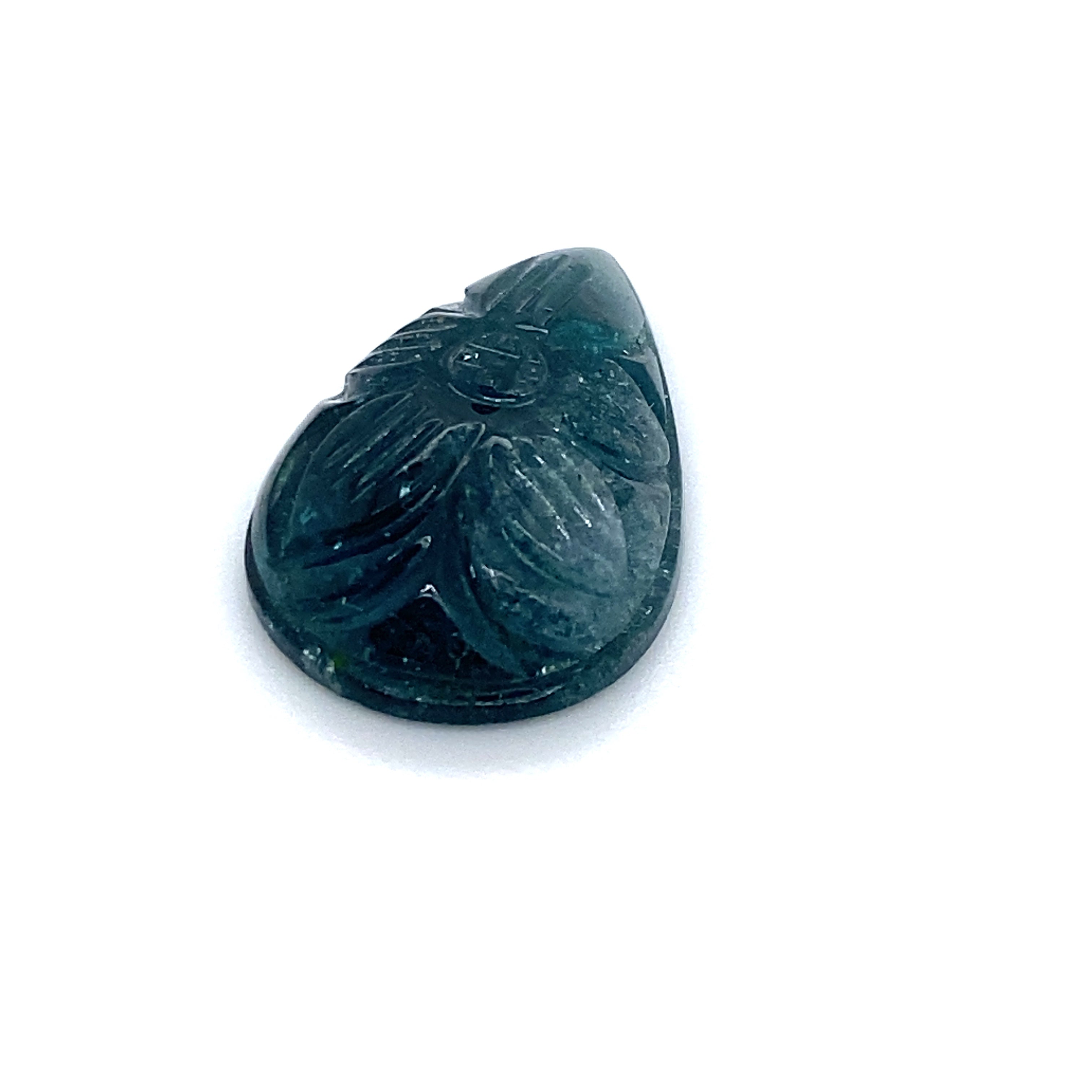 Blue Tourmaline Pear Carving 12.25ct – Ajanta Afrika