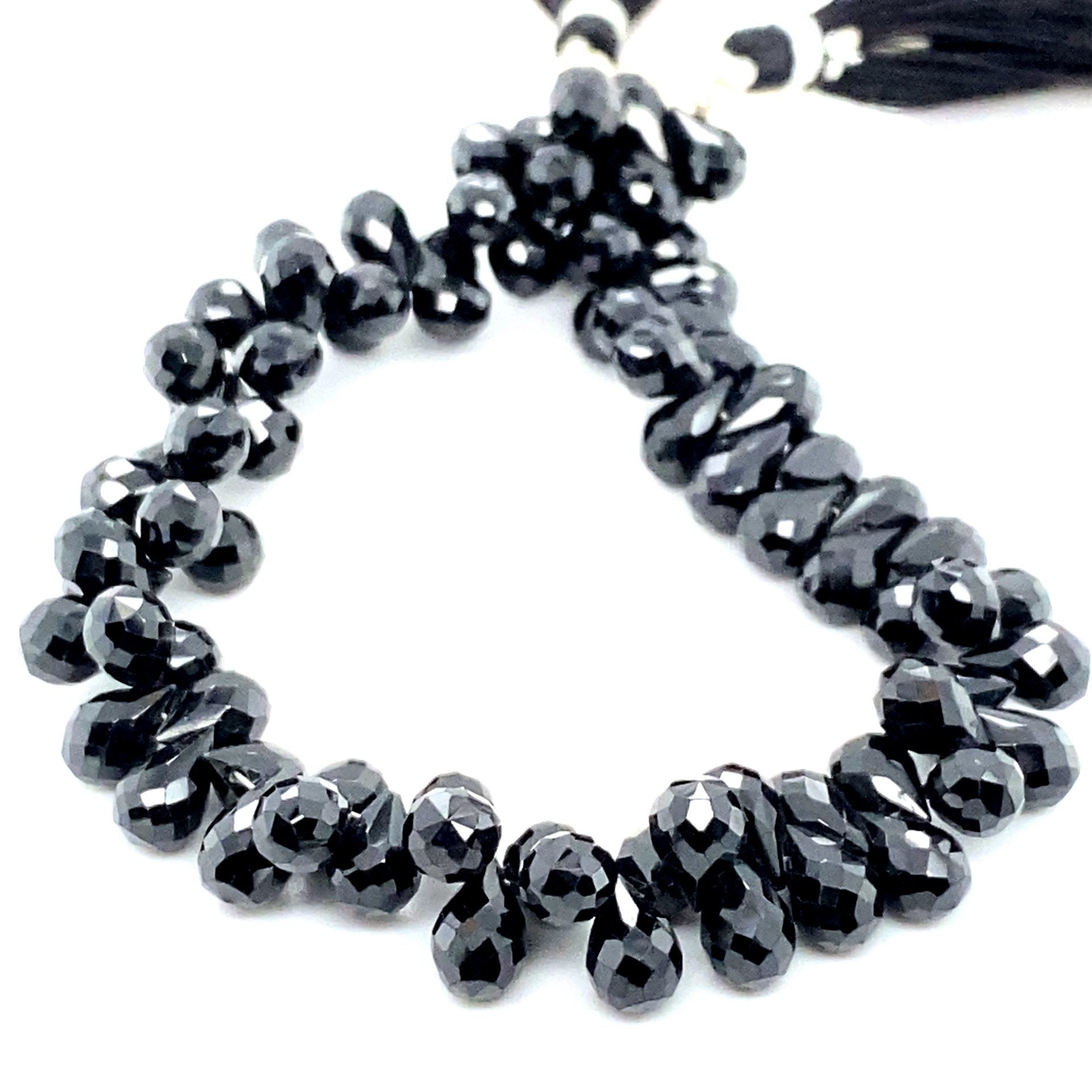 Black Spinel Briolette Beads – Ajanta Afrika