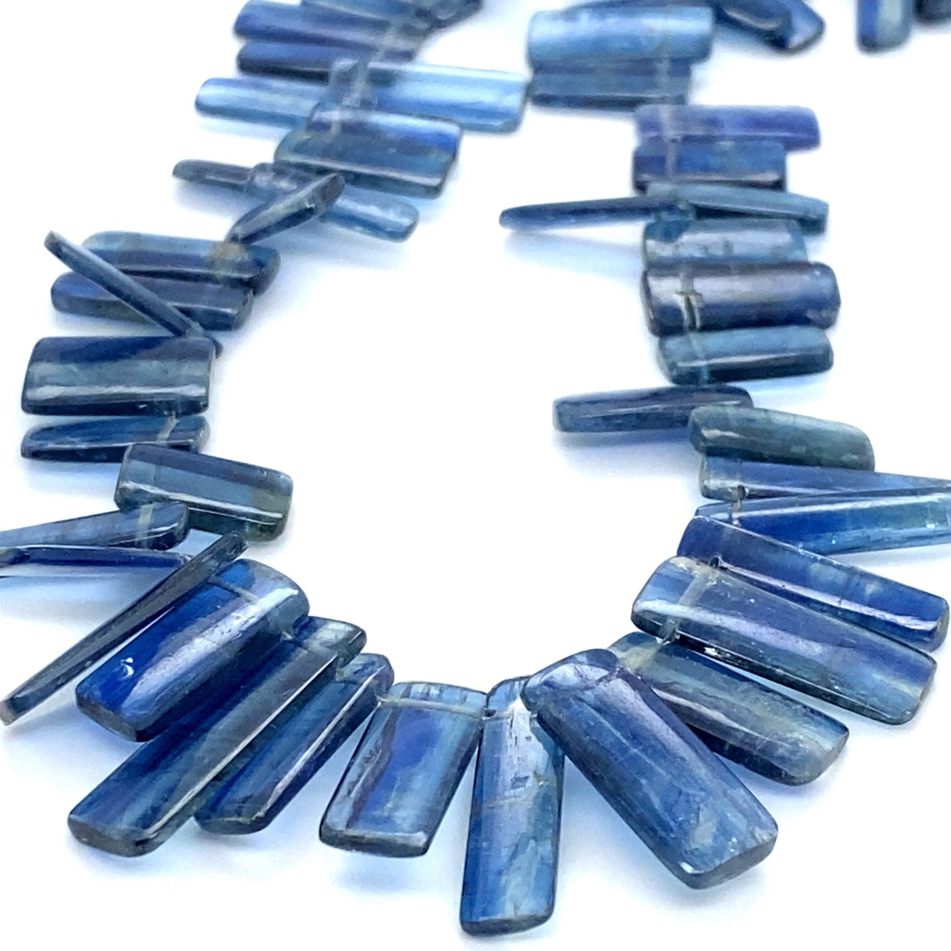 Kyanite Blue Stick Beads – Ajanta Afrika