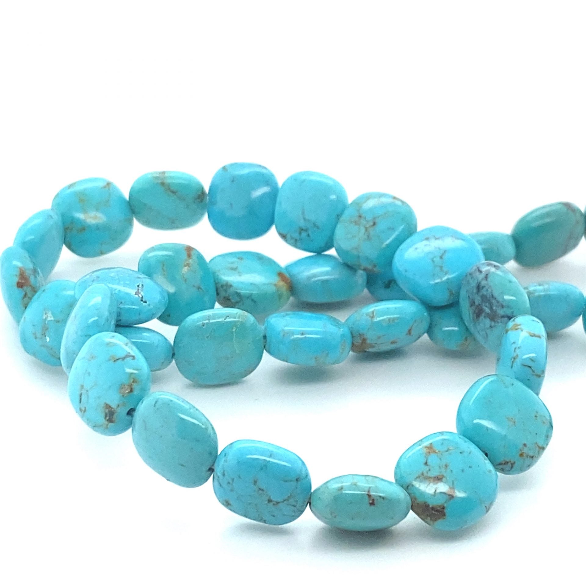Turquoise Square Pebble Beads [SOLD] – Ajanta Afrika
